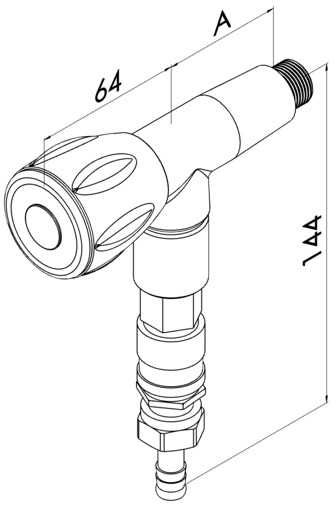 ILA Eckventil für Kühlwasser, 10.1000.05 - ILA GmbH